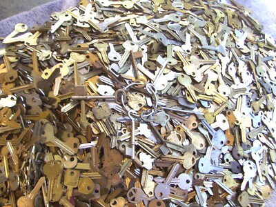 Lot of MIX Key BLANKS 3 lb + (2) Skeleton Keys Collector, Art.. | eBay