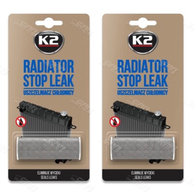 2 x K2 RADIATOR STOP LEAK Powder Sealant Cooling System Efficient ...