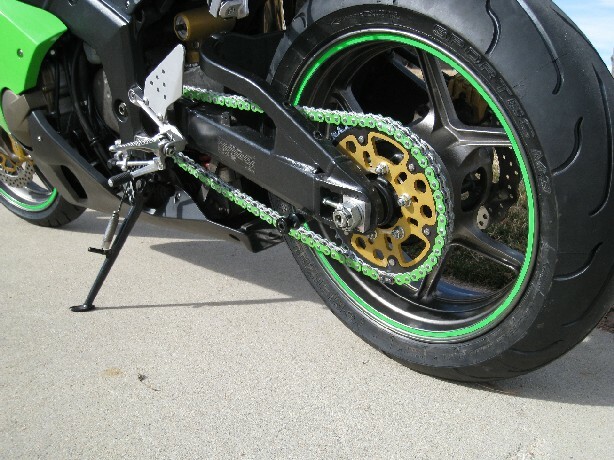 Green EK 520SRX2 X-Ring Motorbike Chain 120L suit Kawasaki KL250 SUPER ...