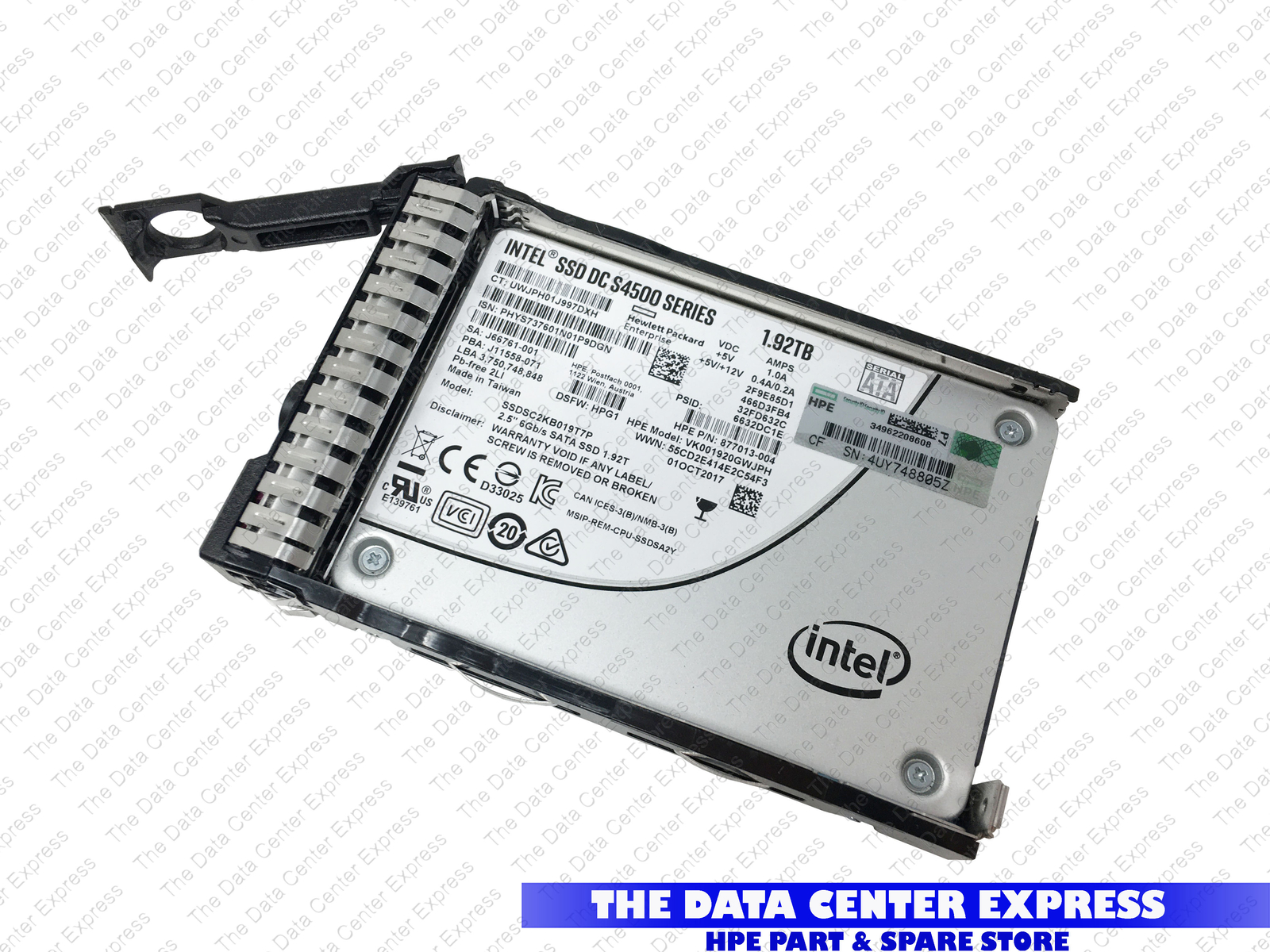 HPE 1.92TB SATA 6G MU SFF SC 2.5" SSD 872352-B21 872522-001 (SUB 98% ...