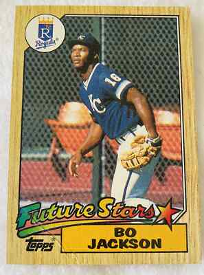 Bo Jackson ERROR Rookie Card Topps 1987 #170 Kansas City Royals MINT | eBay