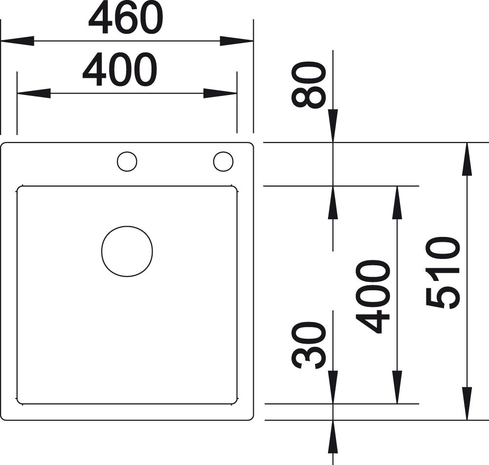 BLANCO 521632 CLARON 400-IF/A Stainless Steel Silk Gloss with InFino ...