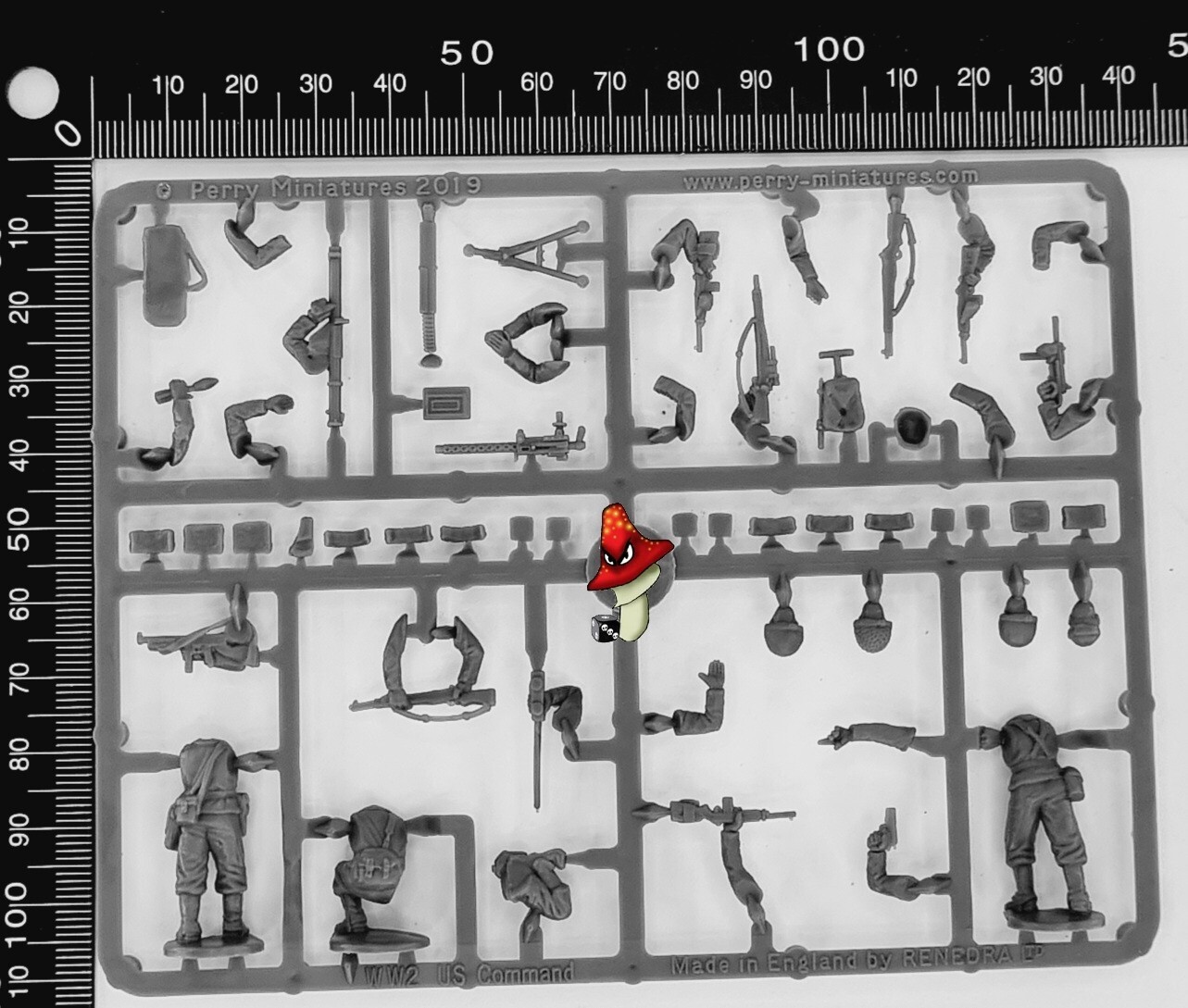 Perry miniatures WW2 US Infantry 1942-45 1 x command sprue unboxed 28mm ...