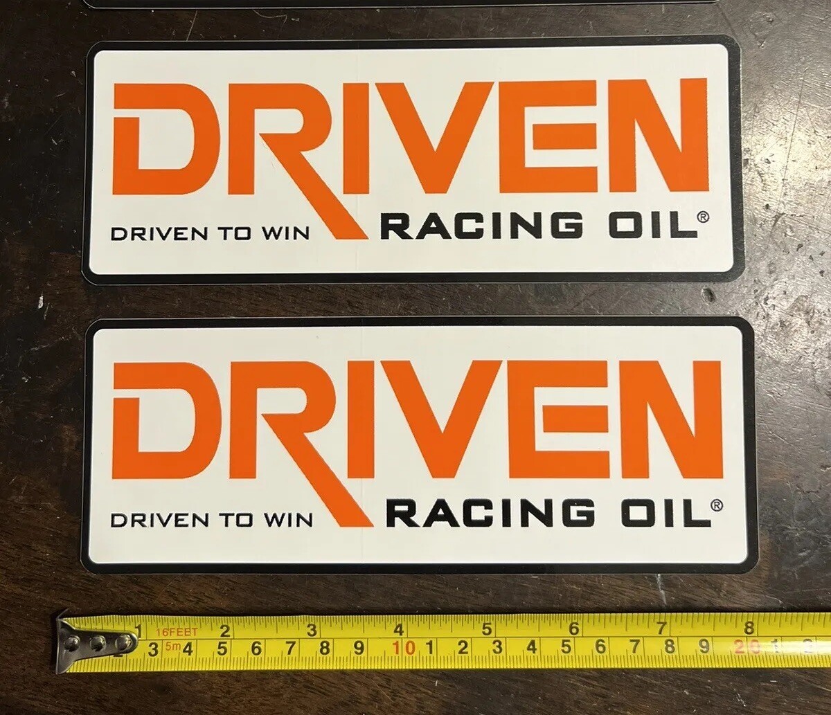 2 DRIVEN RACING OIL DECALS STICKERS drags hotrods nitro offroad outlaws ...