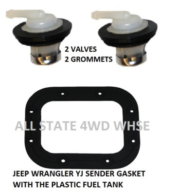 FITS JEEP WRANGLER YJ EMISSION ROLLOVER CHECK VALVES,GROMMETS &SENDER ...