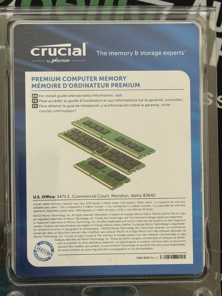 Crucial 8GB KIT Desktop Memory (4GBx2) PC3L-12800 (DDR3L-1600 ...