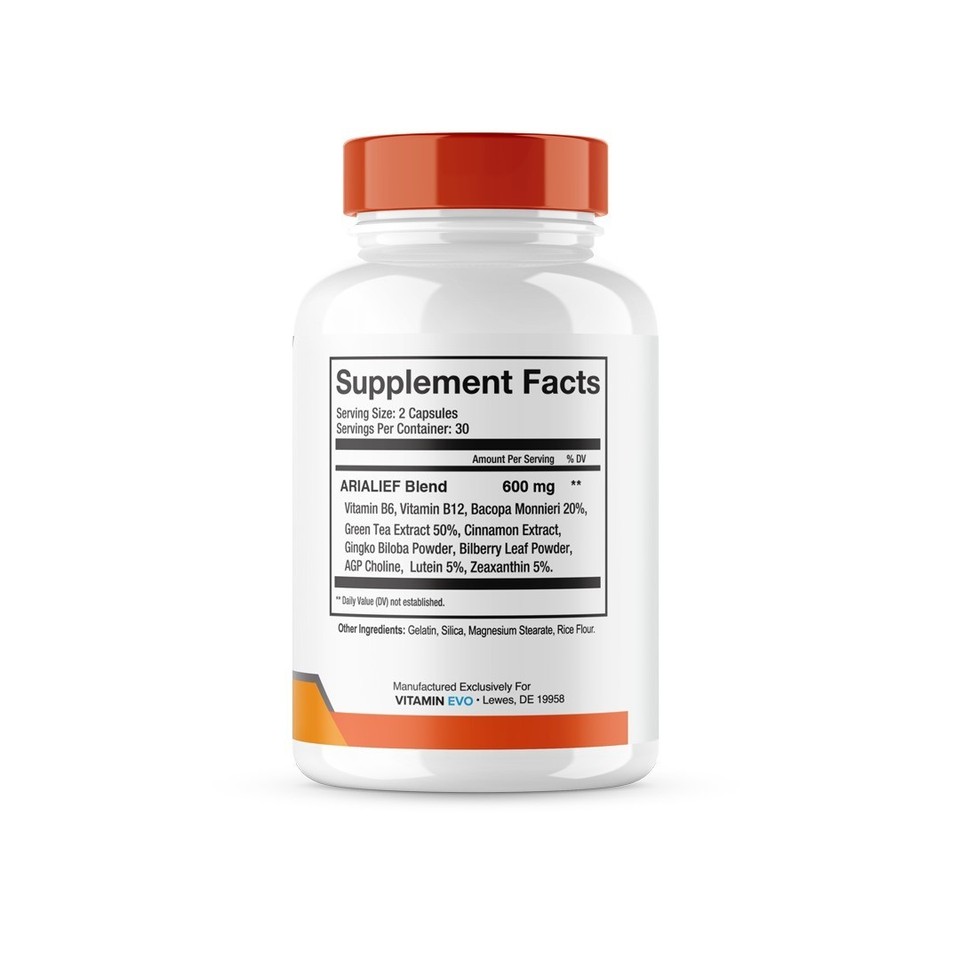 (2 Pack) Arialief Nerve Health Capsules, Arialeaf Healthy Support 120 ...