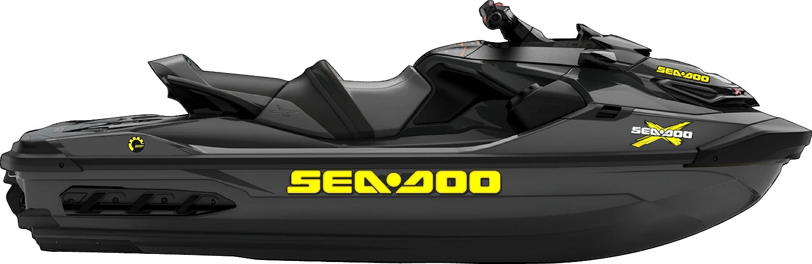 SEA-DOO Logo / YELLOW / 34" Vinyl Personal Watercraft Replacement Bonus ...