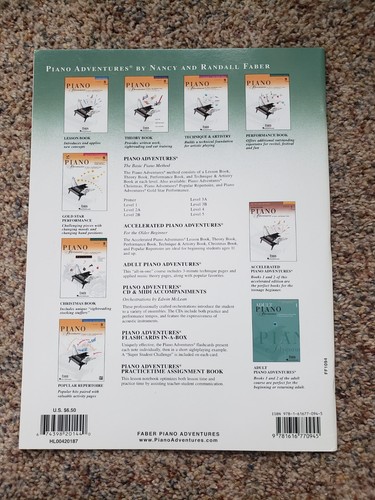 Piano Adventures Level 5 Theory Book Faber Music Intermediate Lessons ...