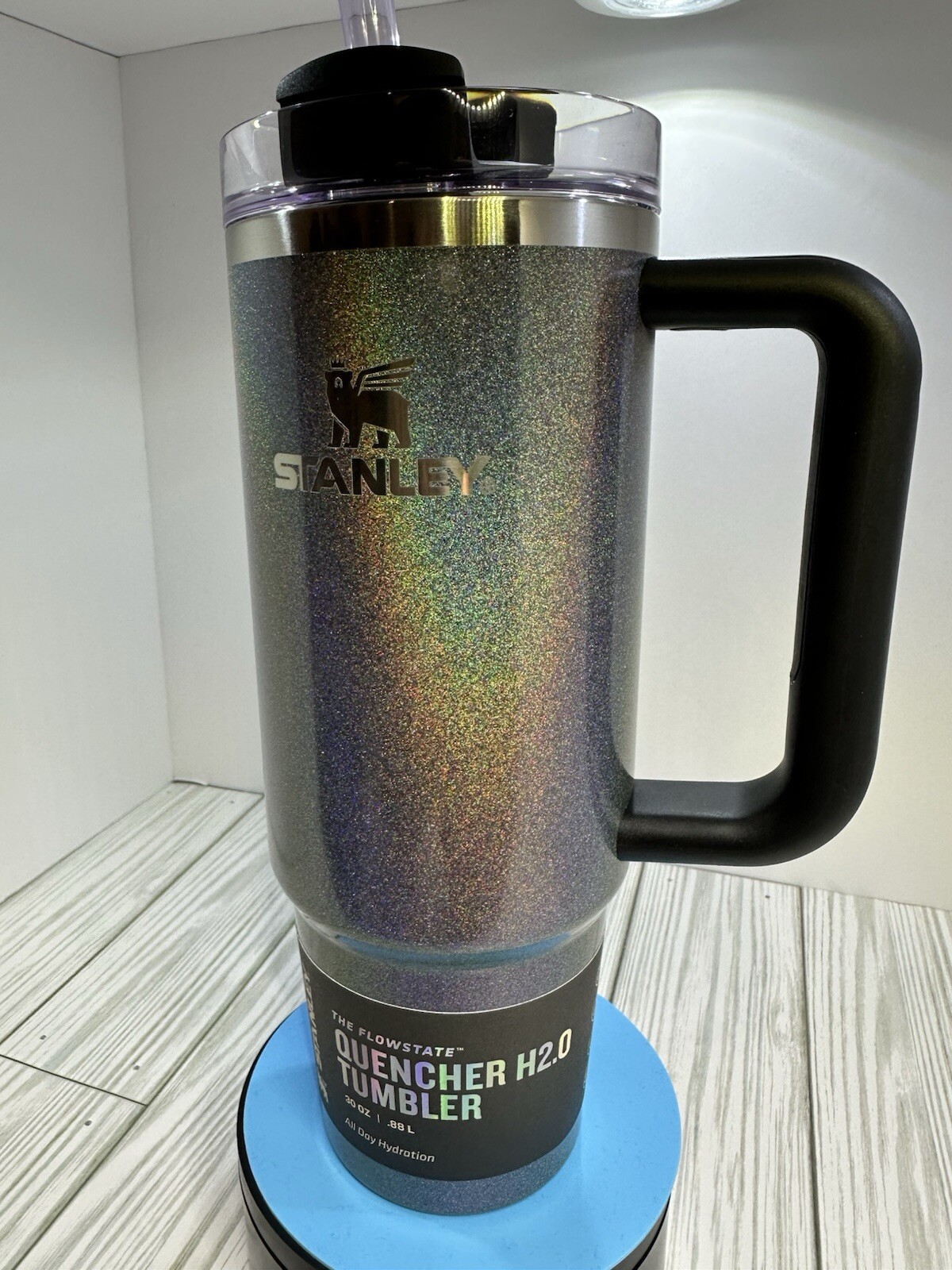 Limited Edition Stanley Midnight Glitz Quencher H2.0 Flowstate Tumbler ...