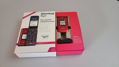 LIVELY Jitterbug Flip2 Cell Phone for Seniors - Red | eBay