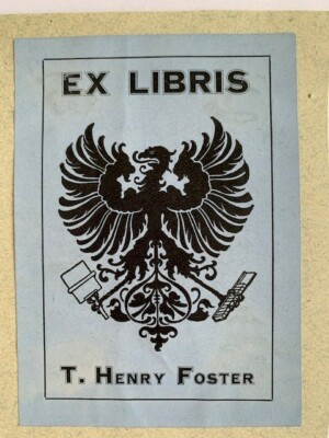 Ex-libris USA, FOSTER T. Henry, 89 x 59 mm | eBay