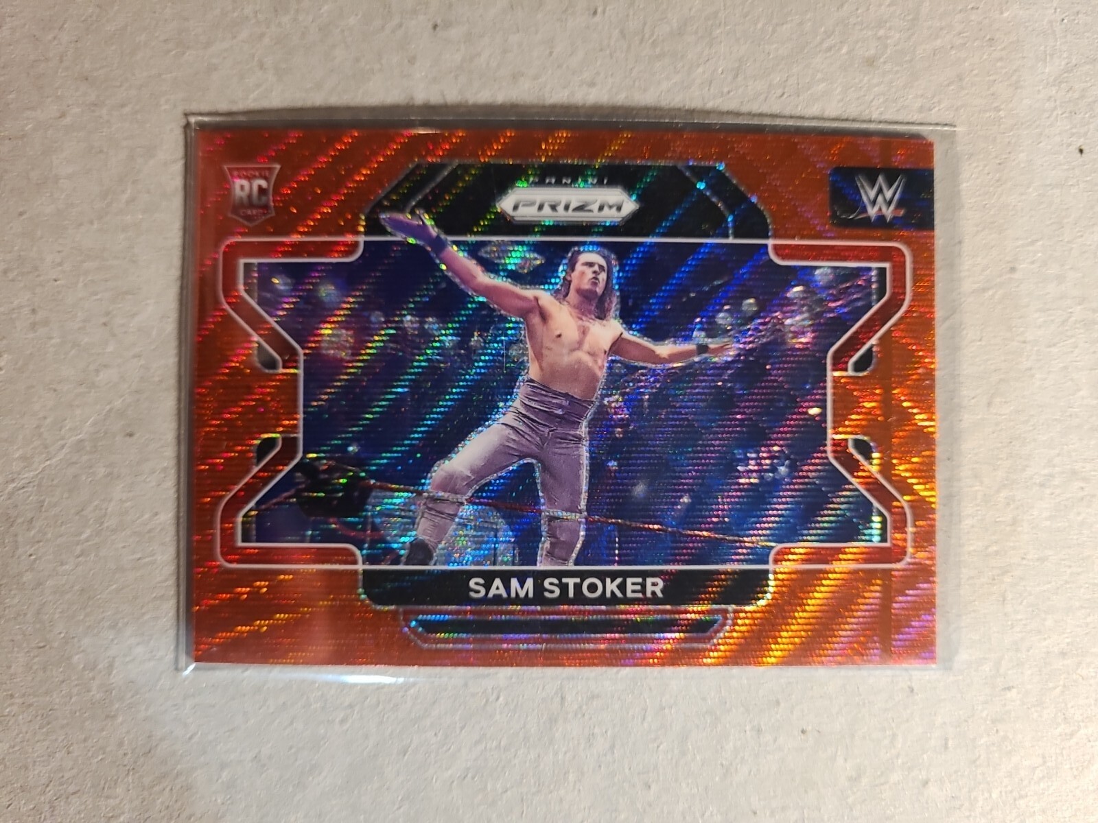 SAM STOKER 2022 WWE PANINI PRIZM ROOKIE RUBY WAVE PRIZM #50 | eBay