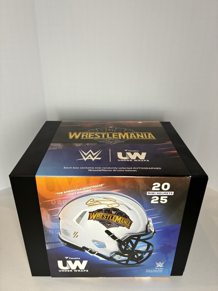 WWE Under Wraps Wrestlemania 41 LWO Autographed Mini Helmet | eBay