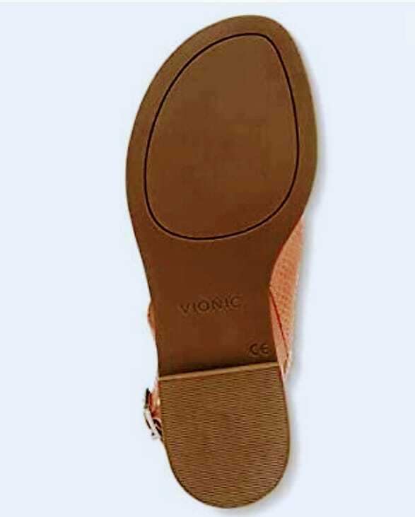 Vionic Citrine Ella Orthotic Slingback Buckled Sandals, UK 7.5/EUR 41.5 ...