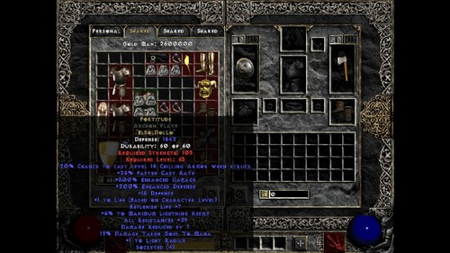 Diablo 2 Resurrected HIGH Fortitude ! Runeword Fort Armor Archon Plate ...