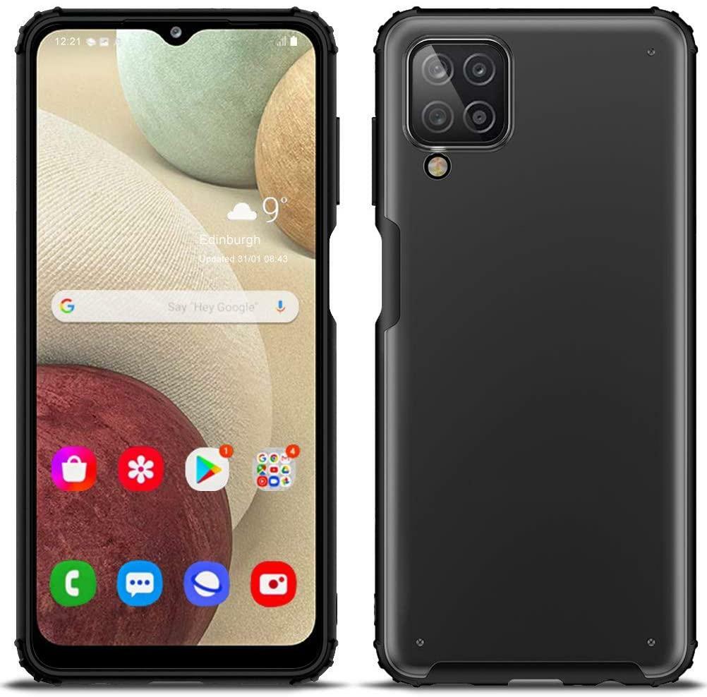 Für Samsung Galaxy A12 Schutzhülle, Klar Armor Stoßfest Handy Cover ...