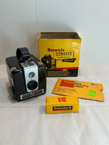 Vintage Kodak Brownie Hawkeye Camera with Box and Film VERY NICE ...