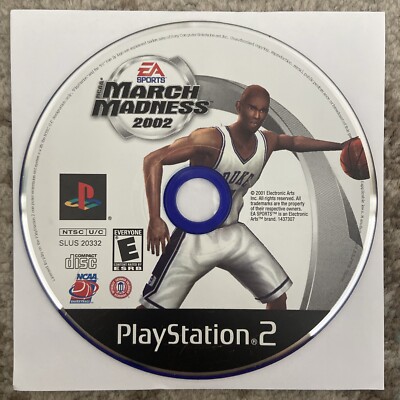 🔥 NCAA March Madness 2002 (PlayStation 2 PS2, 2002) VG/M Disc Only! See ...