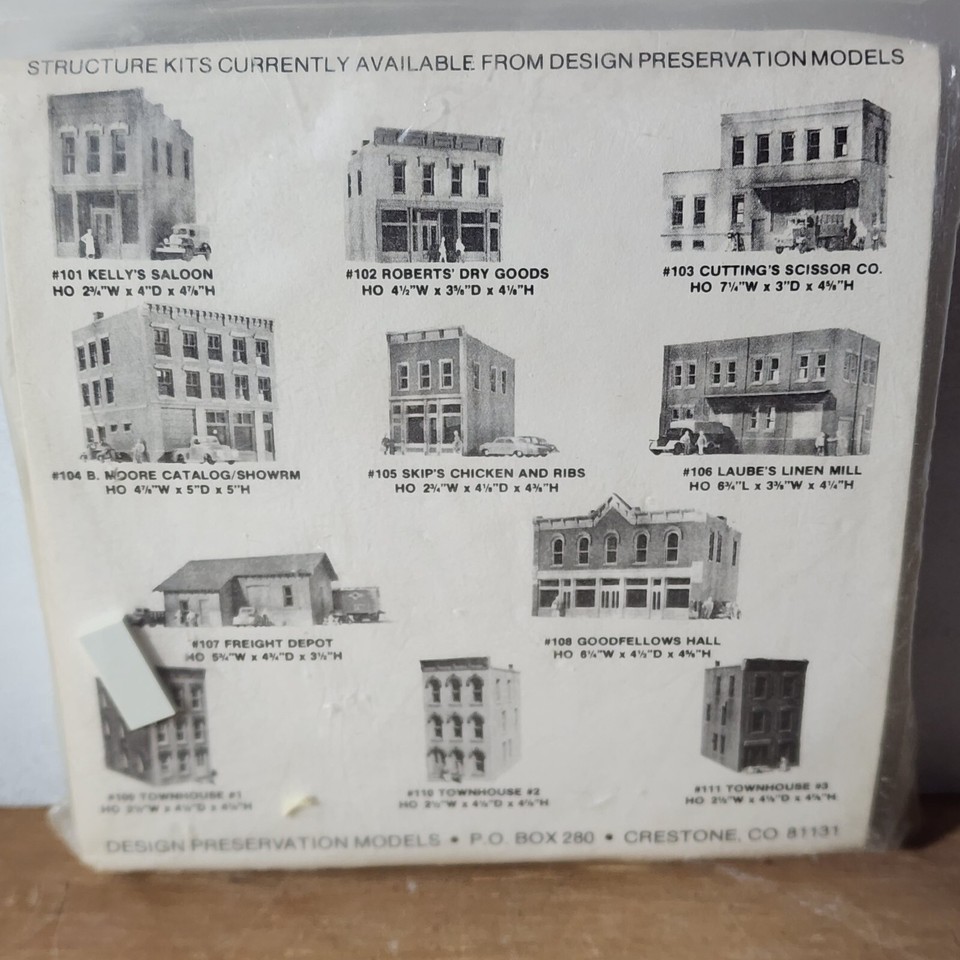 TOWNHOUSE No. 2 Design Preservation Models DPM 110 HO Scale Model ...