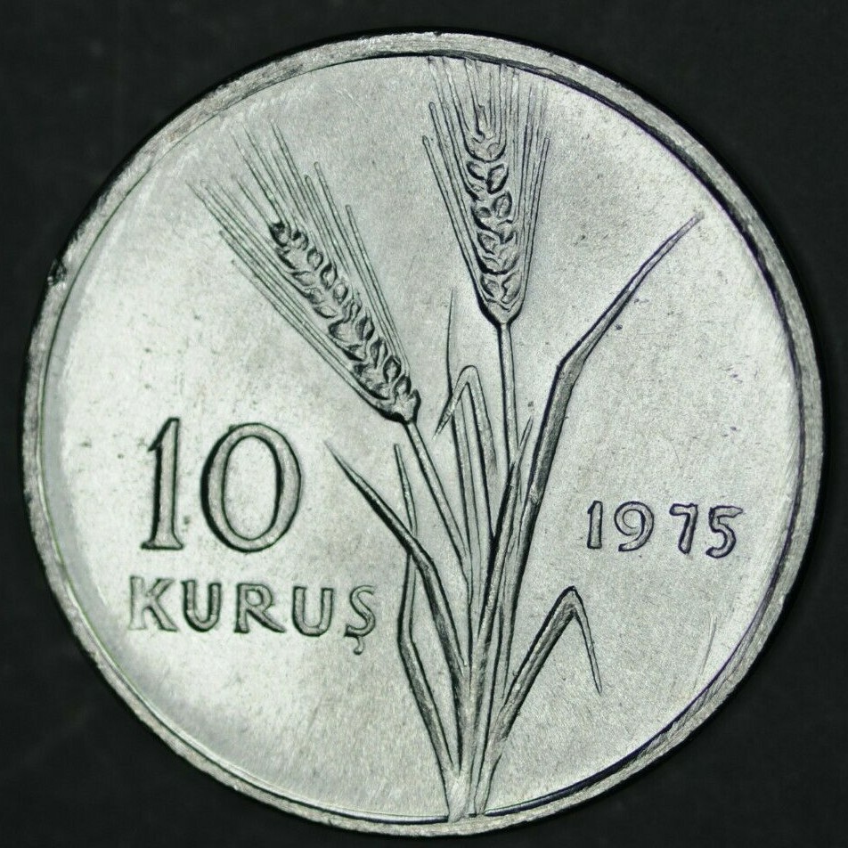 1975 10 Kurus Turkey - Aluminum Coin - Km#891a | eBay