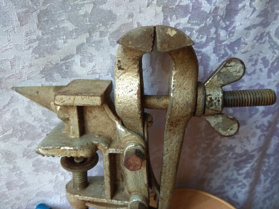 RETRO old ANTIQUE Rare VINTAGE Collectible Anvil Miniature ...