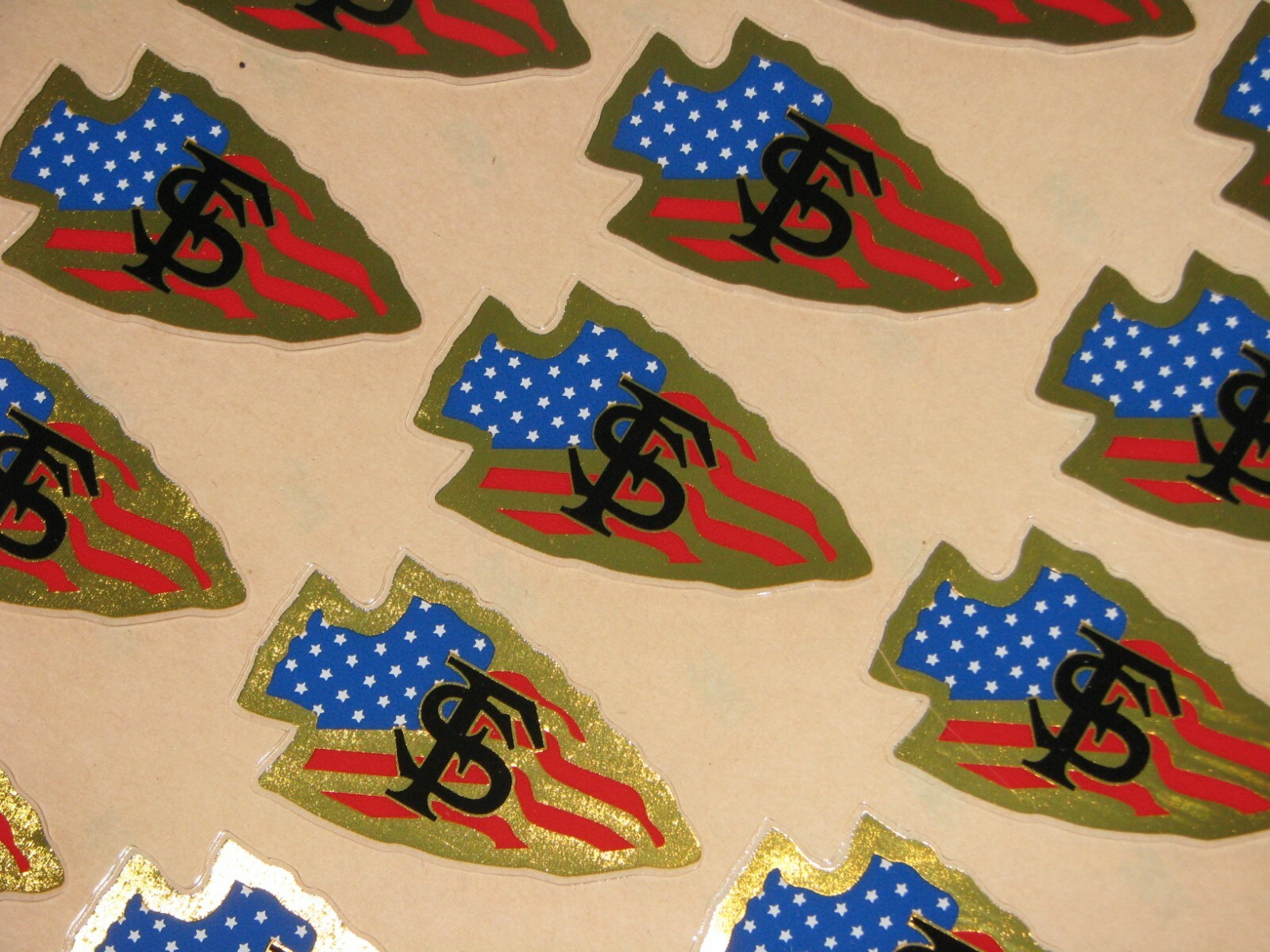 FLORIDA STATE FSU ARROWHEAD Football Helmet Decals FULL Size Qty (1) 3M ...