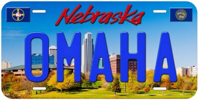 Omaha Nebraska Novelty Car License Plate | eBay