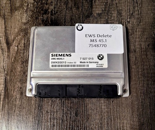 BMW MS45.1 SIEMENS DME E46 E39 E83 EWS DELETE PLUG & PLAY WHOLE UNIT ...