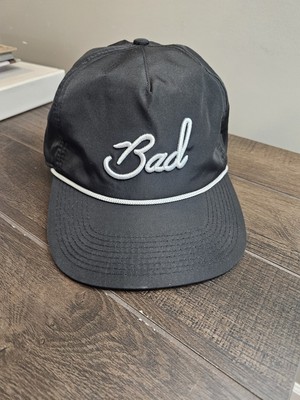 Bad Birdie Golf 100% Polyester Dry-Fit Snap Back Rope Hat Black | eBay