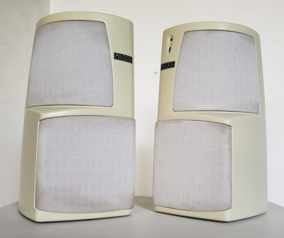 Altec Lansing ACS495 Desktop Speakers with Powered Subwoofer - White | eBay