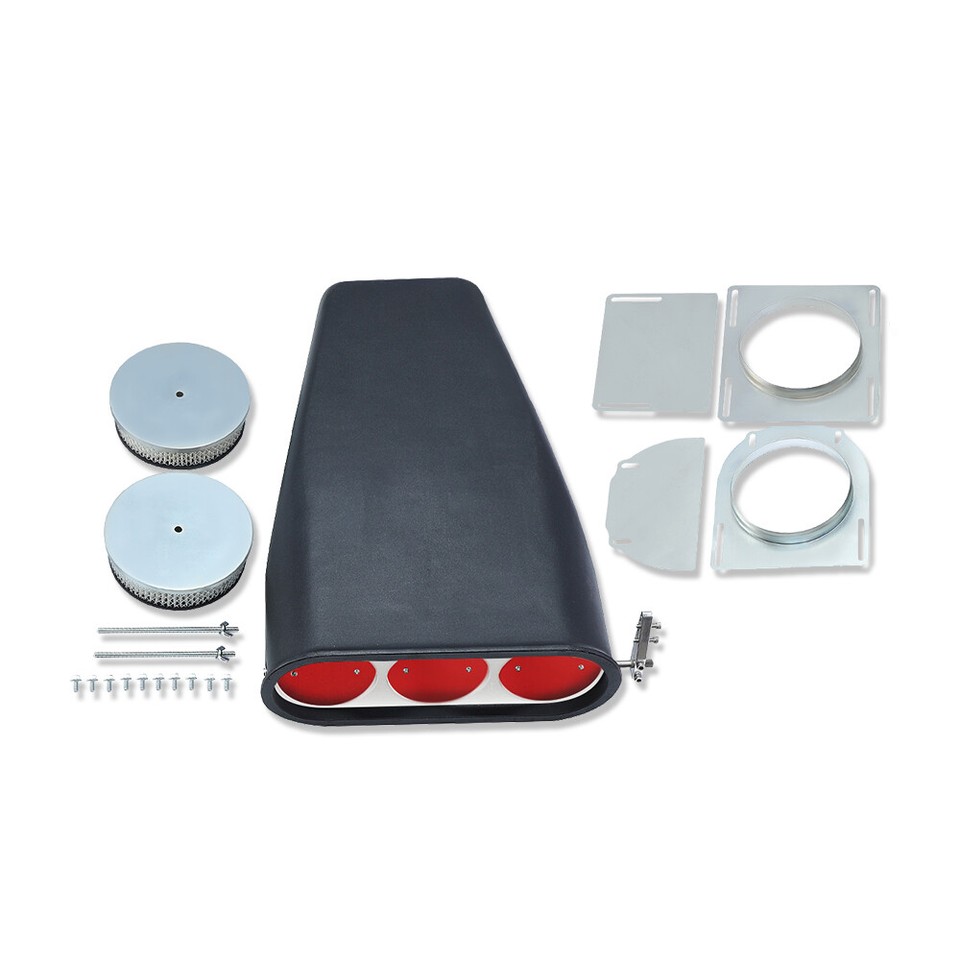 Smooth Street Rod Hood Scoop Single or Dual Carb Bug Catcher Intake ...