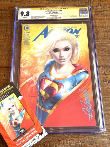 ACTION COMICS #1060 CGC SS 9.8 NATALI SANDERS SIGN MIKE TURNER ...