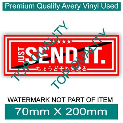 JUST SEND IT JDM SLAP Decal Sticker Retro RALLY JAPAN DRIFT SLAP ...