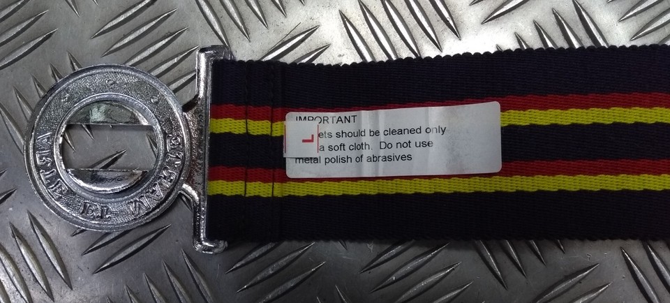 REME Stable Belt Royal Electrical and Mechanical Engineers Insignia ...