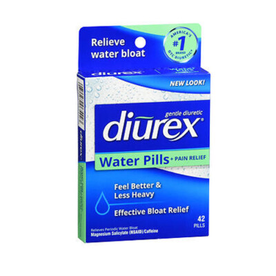 Gentle Diuretic Water Pills Plus Pain Relief 42 Count By Diurex ...