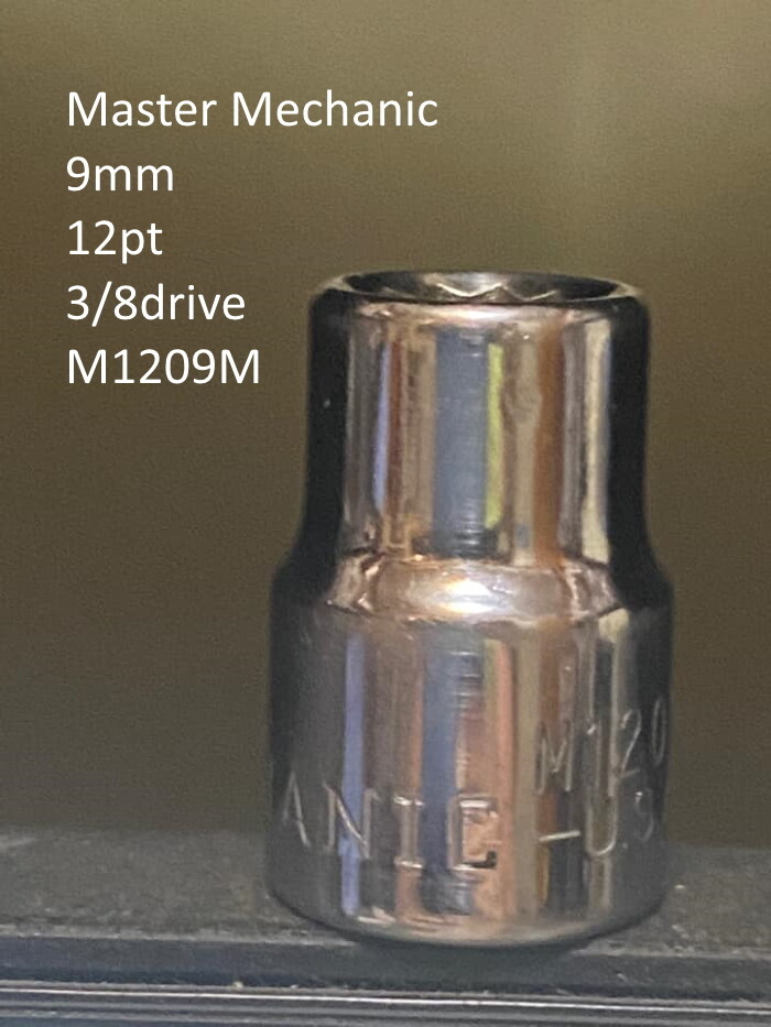 USA MADE 8MM 9MM 10MM Sockets 6pt 12pt 1/4 3/8 1/2 Drive , many Vintage ...