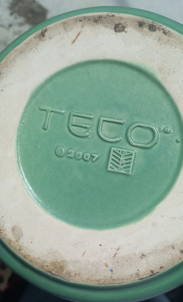 Large Teco Vase, Arts & Crafts Pottery Vase, Umbella Stand w scuff ...