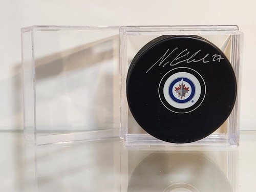 Nikolaj Ehlers Signed Autograph Puck Winnipeg Jets & Tim Hortons ...