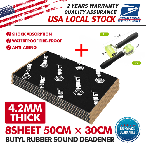 20'' x 12'' Butyl Rubber Sound Deadener Car Turbo Noise Reduction Easy ...