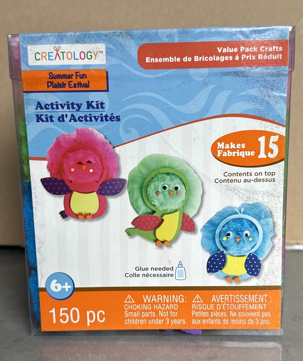Creatology Summer Fun Activity Kits - Lot Of 2 - Bird Craft - Makes 29 ...