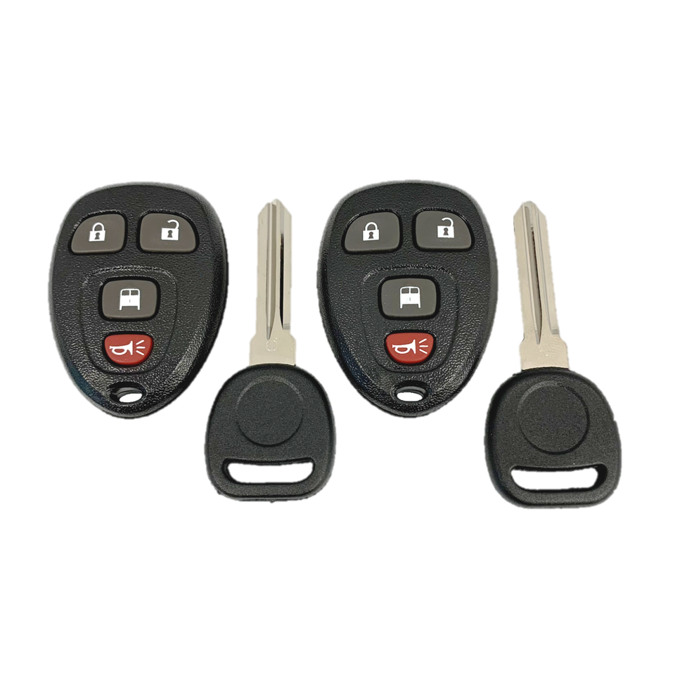 2 Replacement Keyless Remote Fobs + Chip Keys Van Door 4B OUC60270 ...