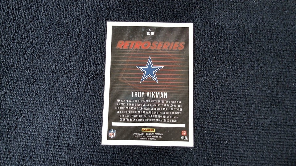 2021 Donruss | Troy Aikman | Cowboys | Retro Series | HOF | # RS10 | eBay