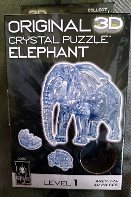 BePuzzled Original 3D Crystal Puzzle Elephant 40pcs NEW No. 30978 | eBay