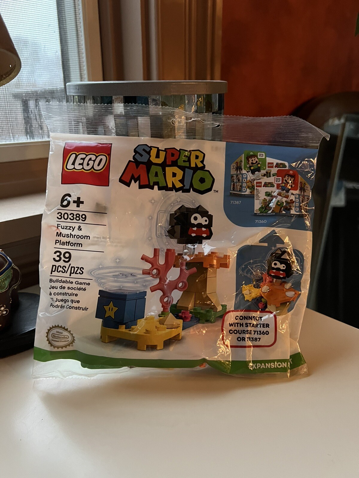 LEGO Super Mario Fuzzy & Mushroom Platform Expansion Set Nintendo 30389 ...