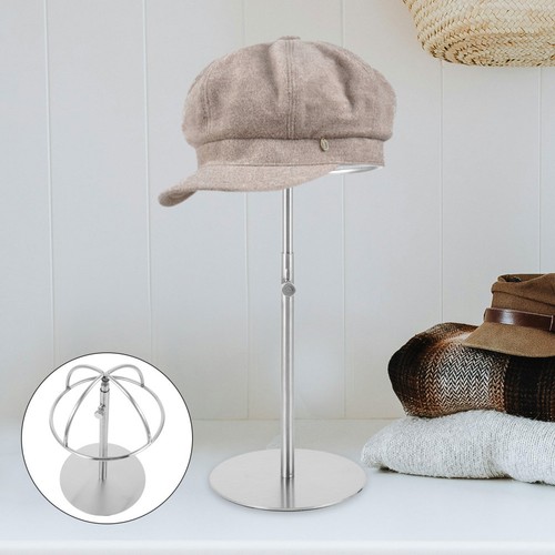 Reusable Stainless Steel Hat Stand Adjustable Silver Hat Storage Rack ...