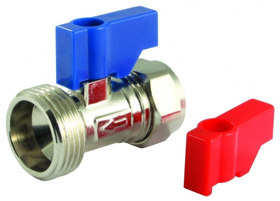 WASHING MACHINE DISHWASHER APPLIANCE ISOLATION VALVE HOT & COLD WATER ...