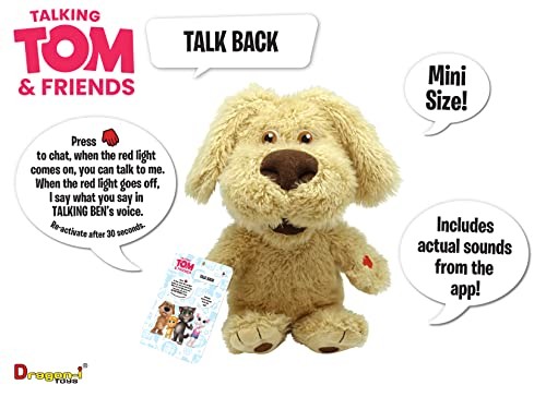 Official Talking Tom And Friends Mini Talking Ben 10" Talking And ...