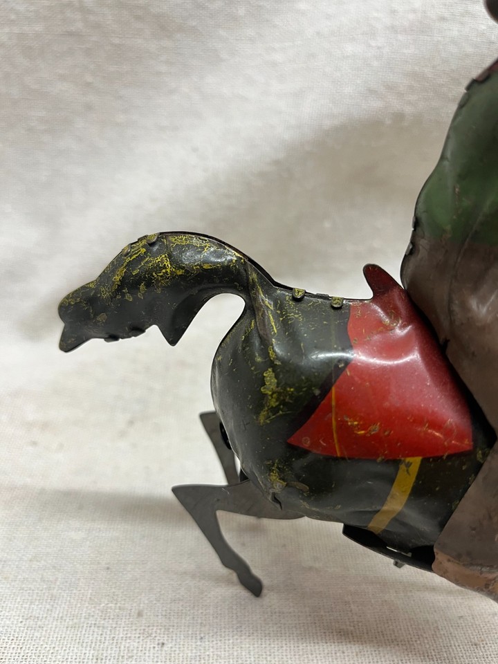 GUTHERMANN Windup Tin Toy Cowboy on Bucking Bronco ~ Germany | eBay