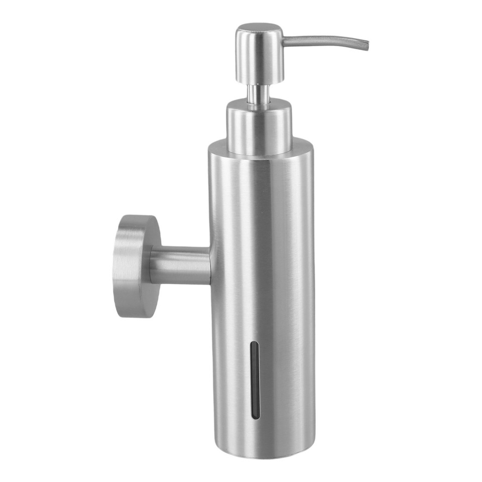 Simple Wall Mounted Soap Dispenser Stainless Steel Pump for Bathroom ...